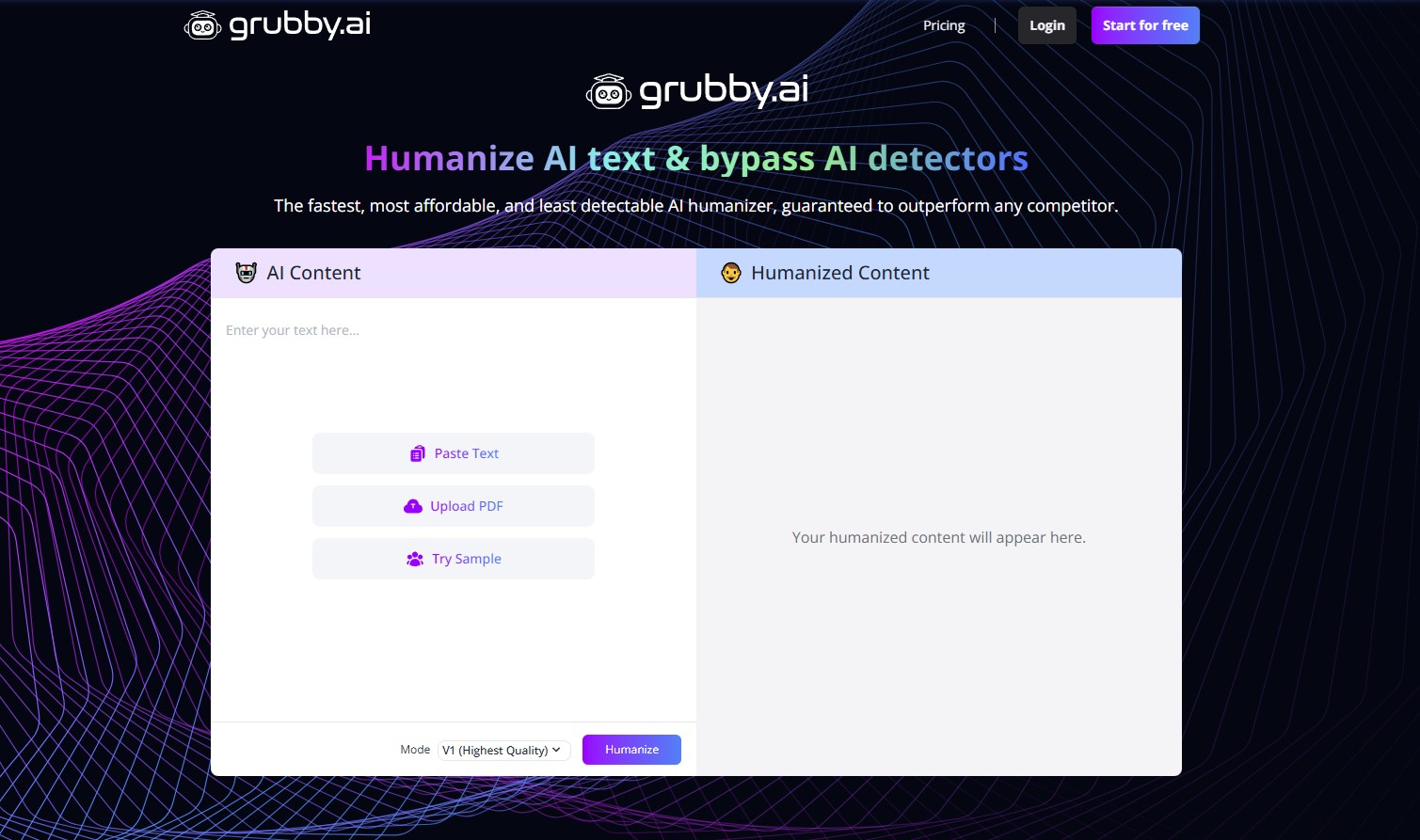 Grubby AI: Alternatives, pros & cons and Review